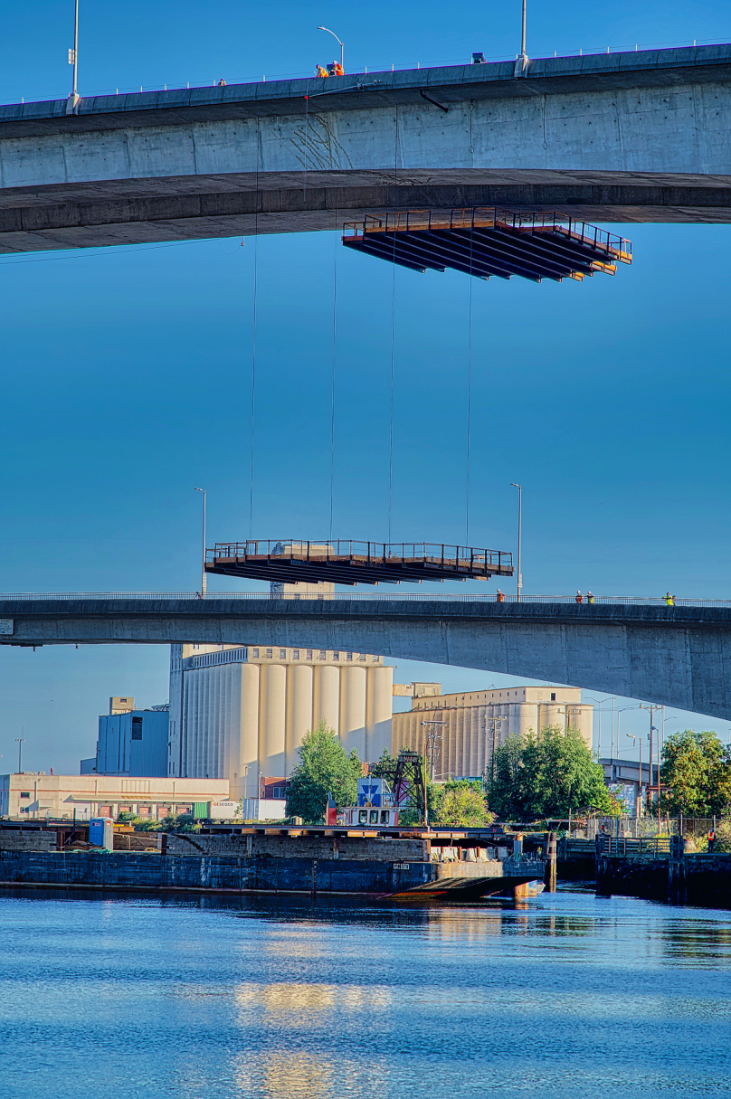 Work platforms are up for repairs to the West Seattle Bridge; Carbon ...